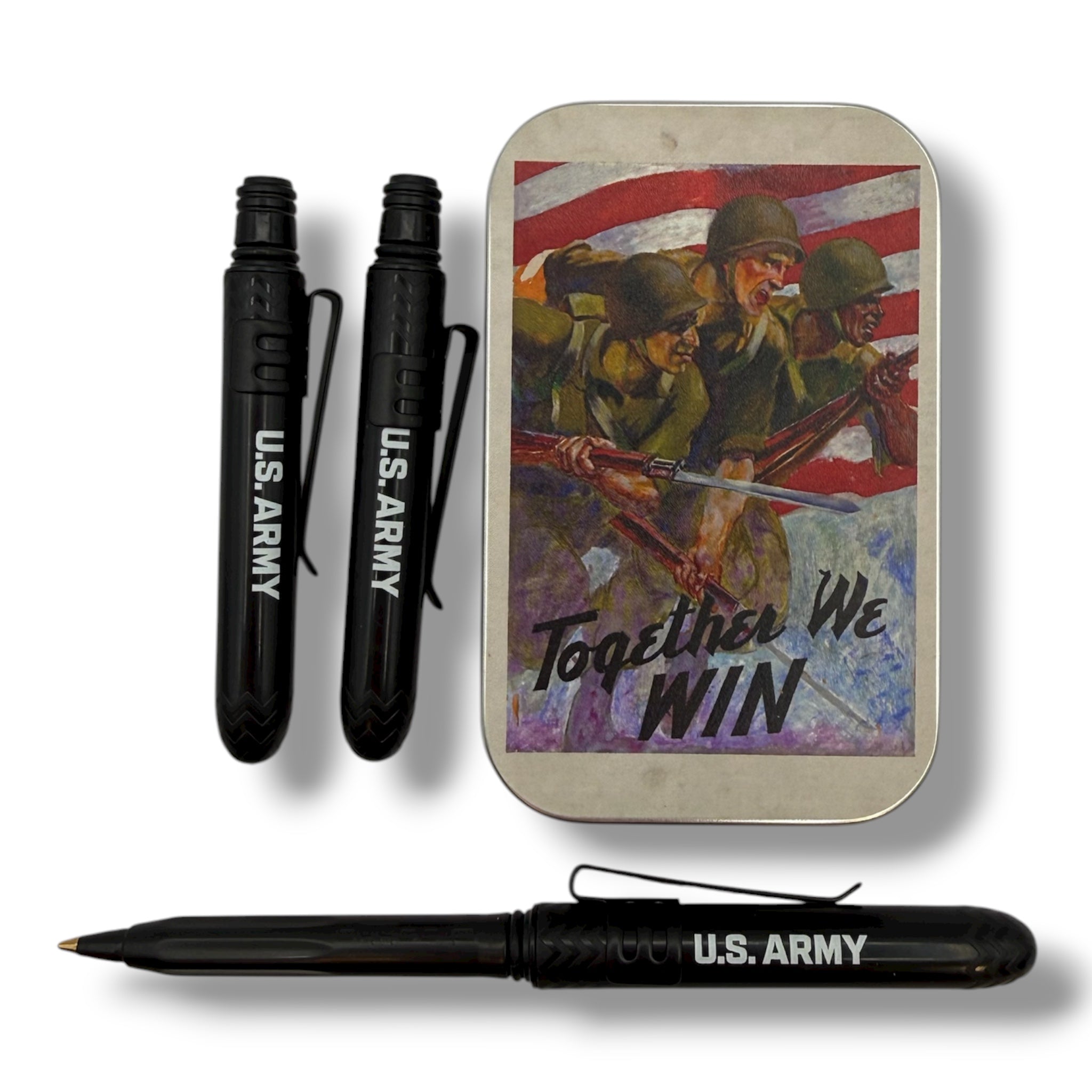 Together We Win - U. S. Army Collectible Tin with Pocket Pens – Pokka Pens