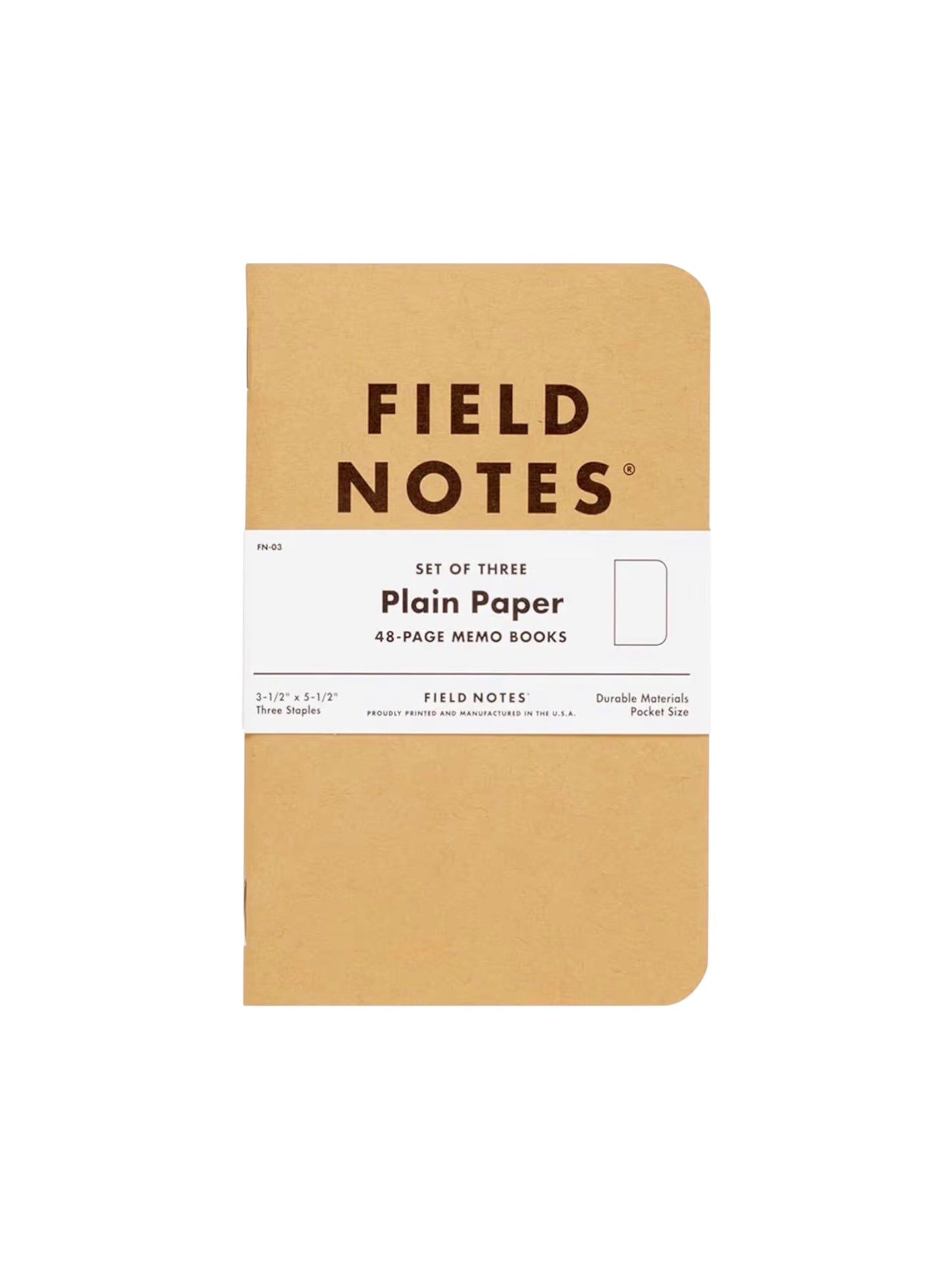 Original Kraft Edition - Field Notes Notebook 3 Pack – Pokka Pens